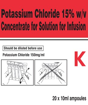 Importation of UK-Authorized Potassium Chloride 15% w/v Concentrate for Solution for Infusion ...